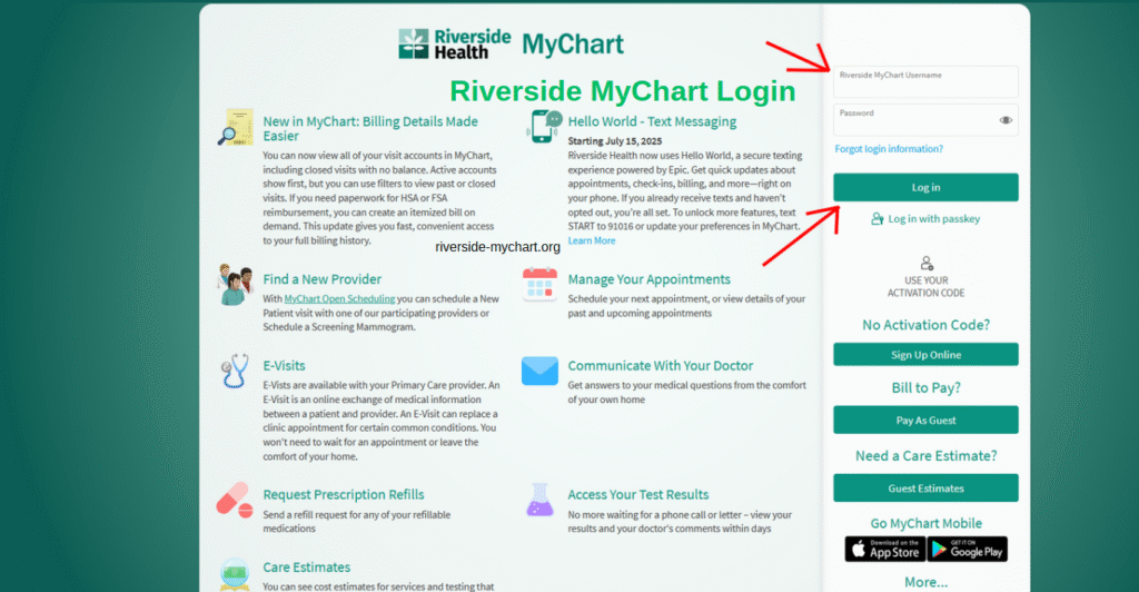 MyChart Login - Riverside MyChart