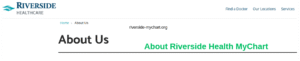 About Riverside Health - Riverside MyChart